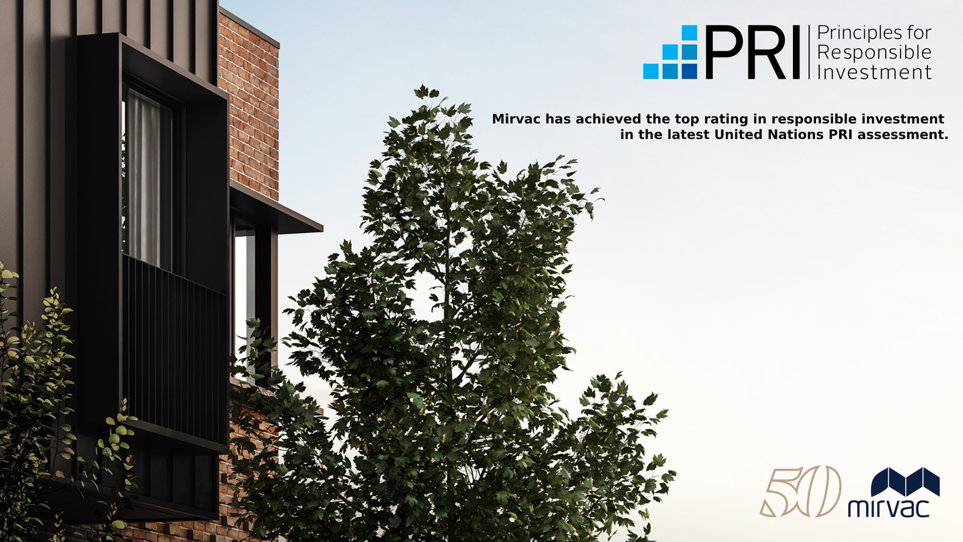 Mirvac achieves 5 Star Rating in latest UNPRI results | Mirvac